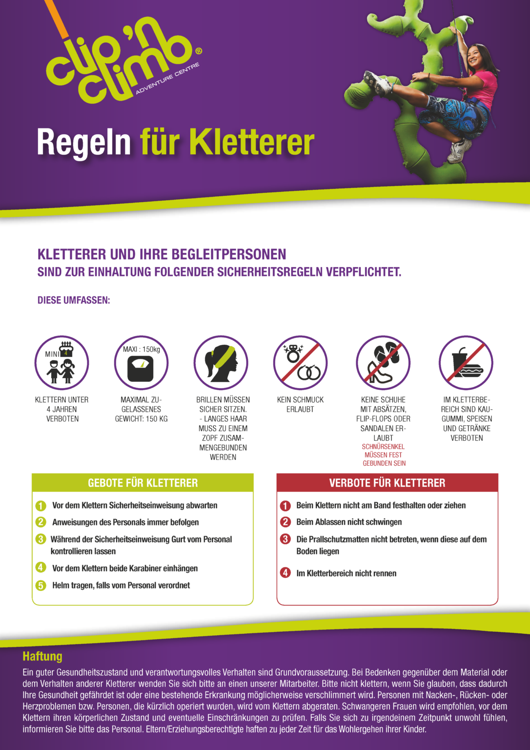 Regeln – Clip n Climb Niederrhein